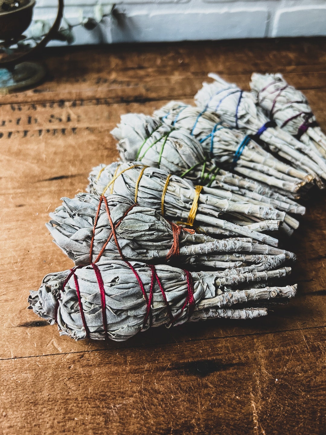 Sage Chakra Set, California White Sage Bundle, Healing Incense, Energy ...