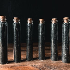 Bottled Black Sand Altar Witchy Decor Ritual Tools Meditation Sacred ...