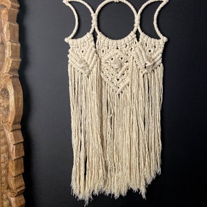 Macrame Moon Wall Hanging Moon Decor Triple Moon Goddess | Etsy