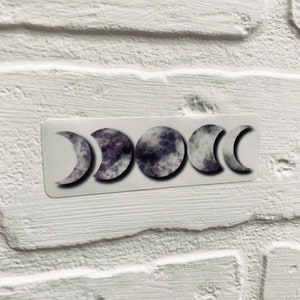 Mondphasen Sticker Wasserfest Mond Sticker Celestial Stickers Journal ...