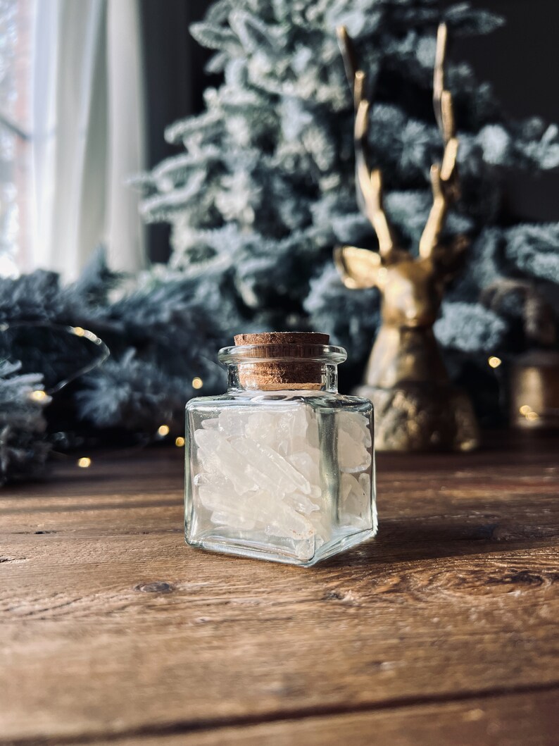 Clear Quartz Crystal Points in Bottle: Witchy Altar Decor - Etsy