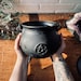 Large Black Cauldron Black Cast Iron Cauldron Witchy Decor - Etsy