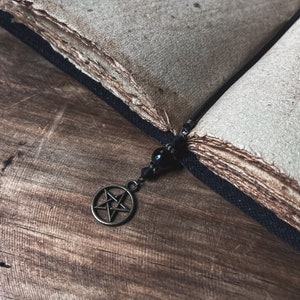 Black Obsidian Pentacle Bookmark - Book Club Gift - Crystal Pentacle ...