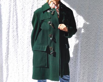 Wool toggle coat | Etsy