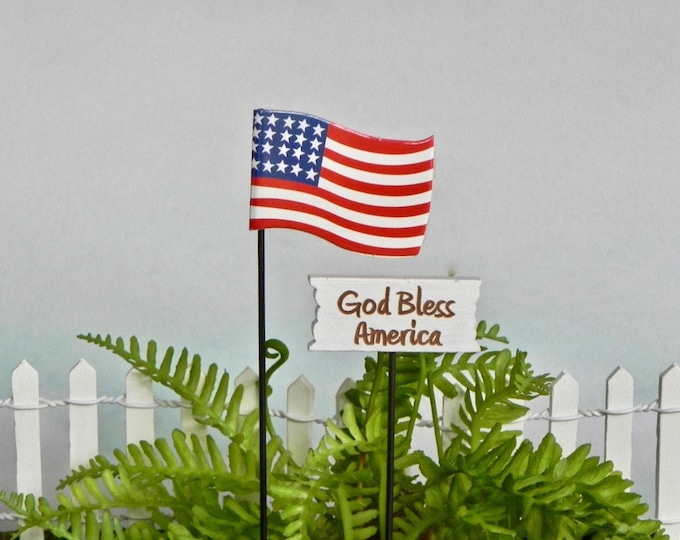 American Flag Ladder 4 Foot Tall - Etsy