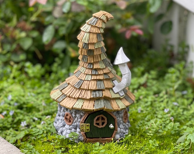 Miniature Wizard Shack, Fairy Garden Accessories, Wizard House, Cottage ...