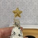 Miniature Christmas Tree Topper, Gold Glitter Star Embellishment ...