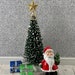 Miniature Christmas Tree Santa Gift Packages Star Tree Topper ...