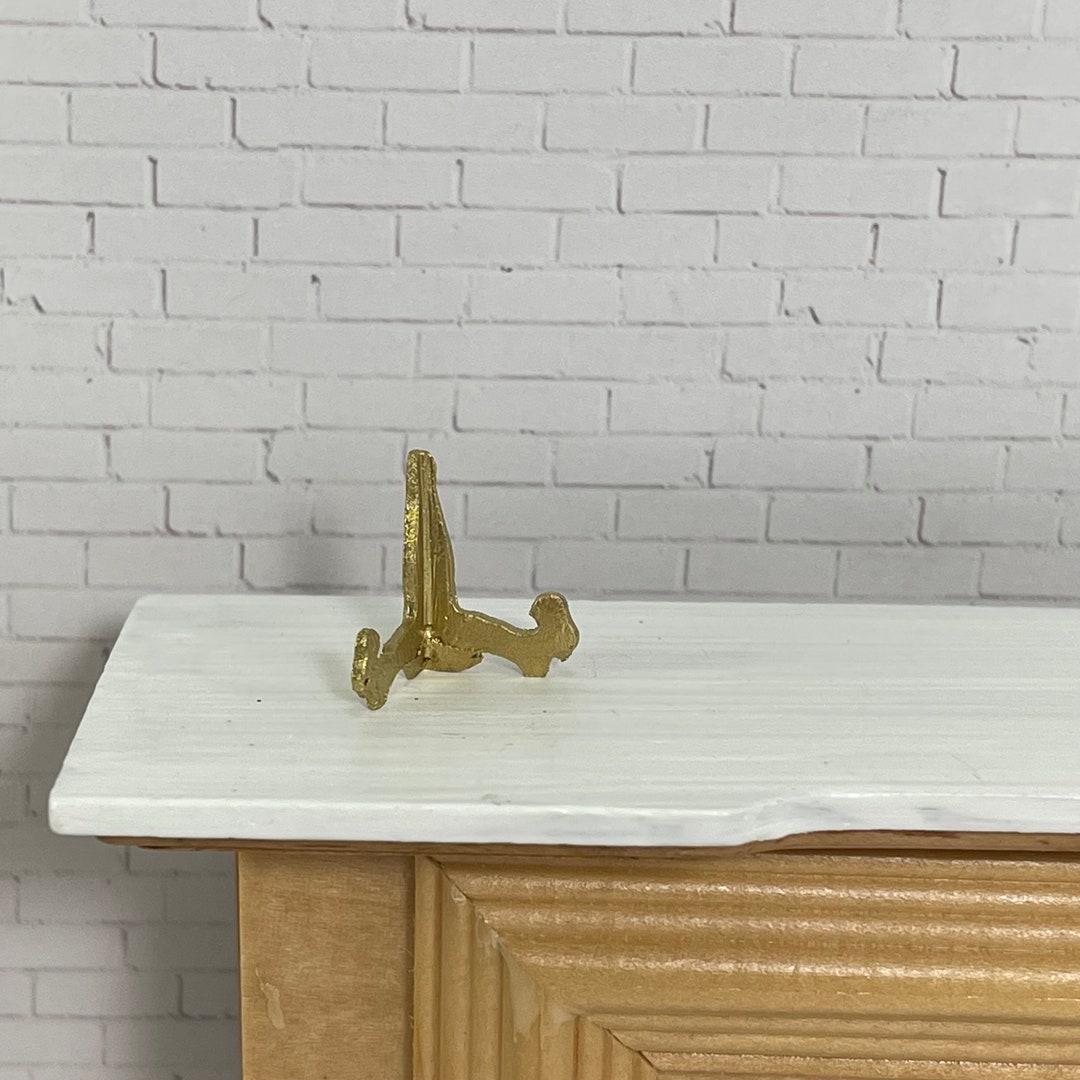 ONE Dollhouse Miniature Plate Stand, Metal, Dollhouse Accessory, Mini ...