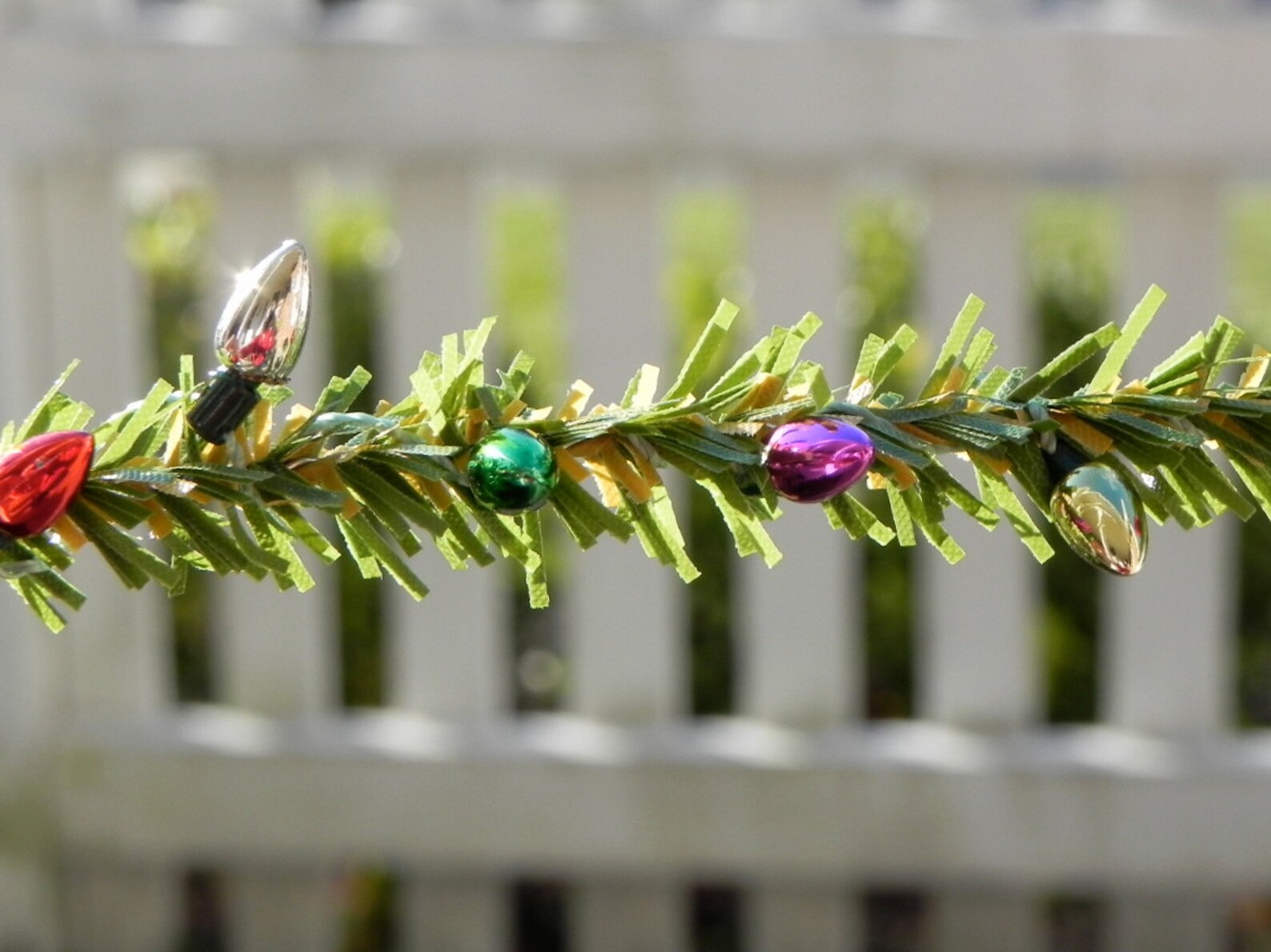 Miniature Christmas Garland Artificial Pine Wired Roping With - Etsy