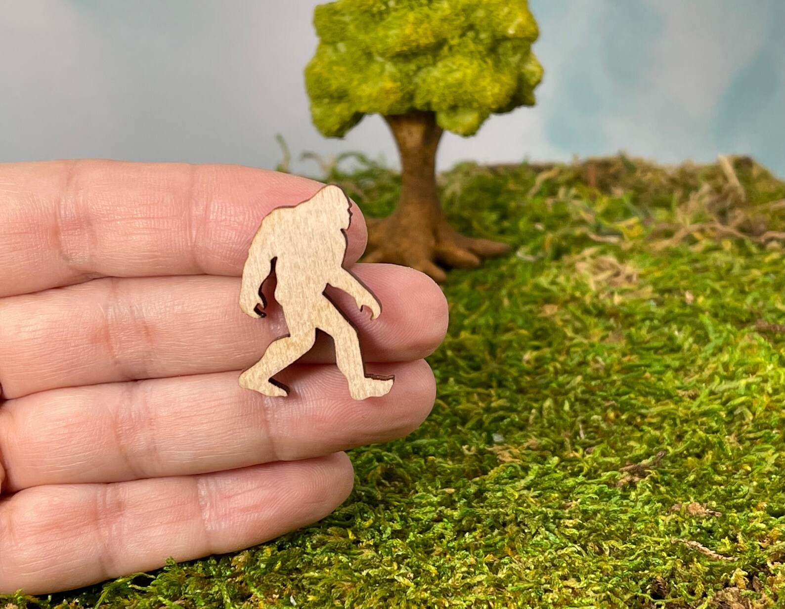 Mini Bigfoot, Small Miniature Bigfoot, Blanks, Wooden Cutout Laser ...