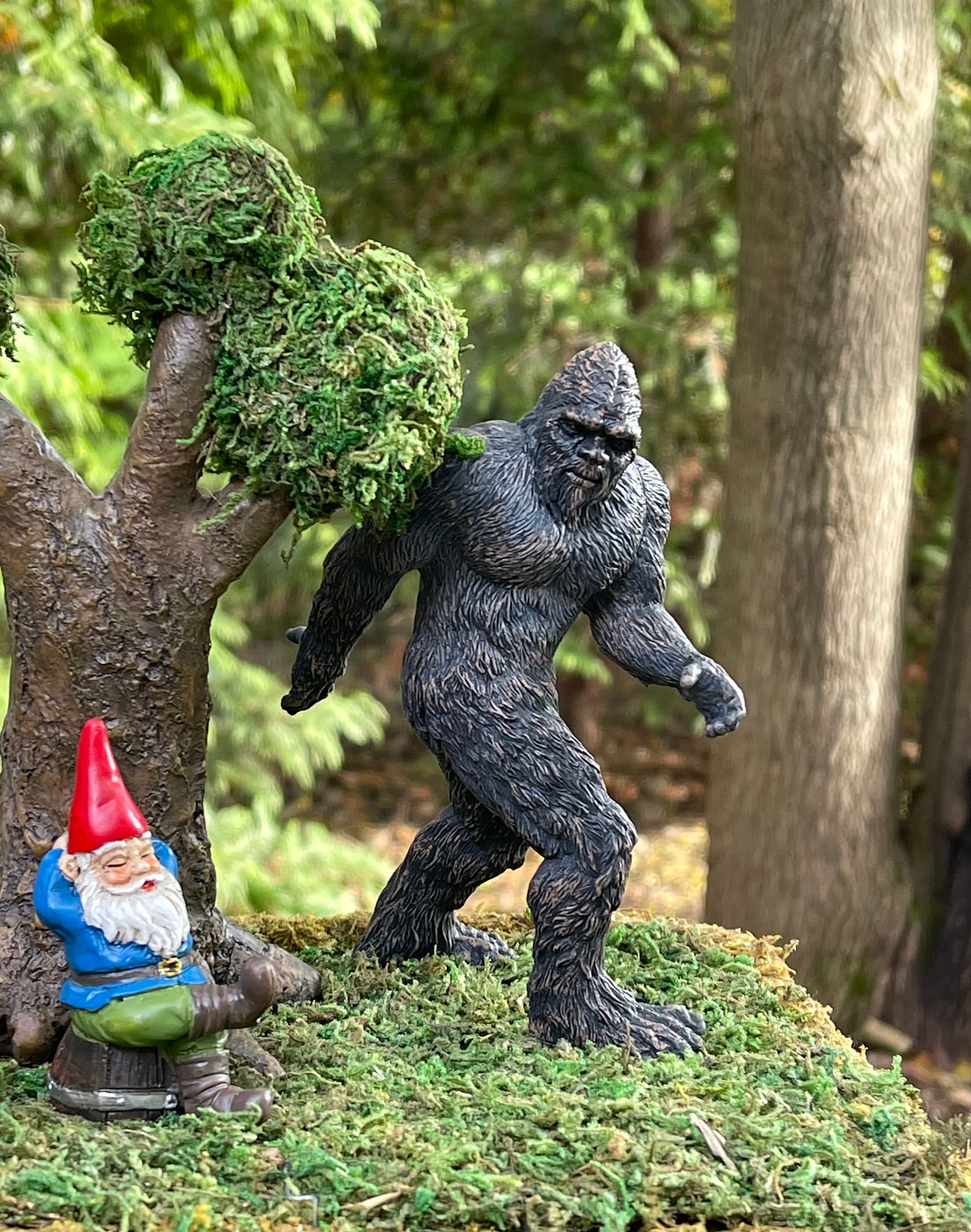 5 Tall Miniature Bigfoot Figurine Mini Garden Gnome - Etsy