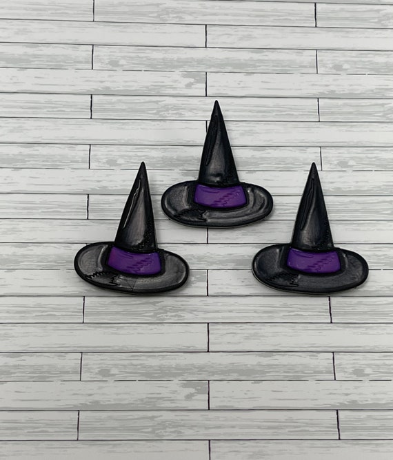 Miniature Witch Hat Buttons Shank Button Tiny Black Witch - Etsy