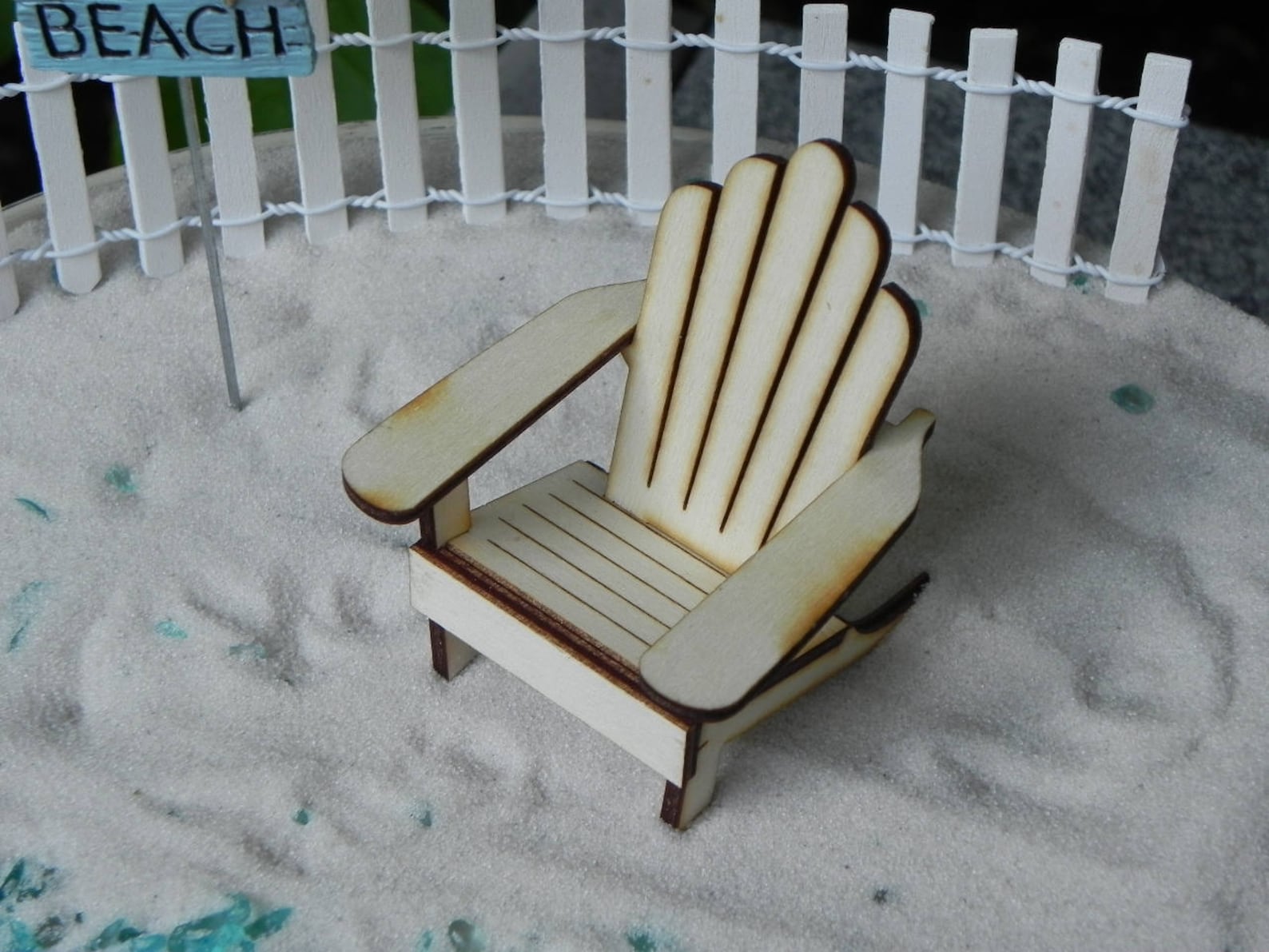 Personalized Miniature Adirondack Chair 2 Chairs Fit on - Etsy