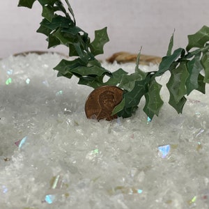 Miniature Artificial Holly Leaf Garland Roping, Mini Floral Supplies ...