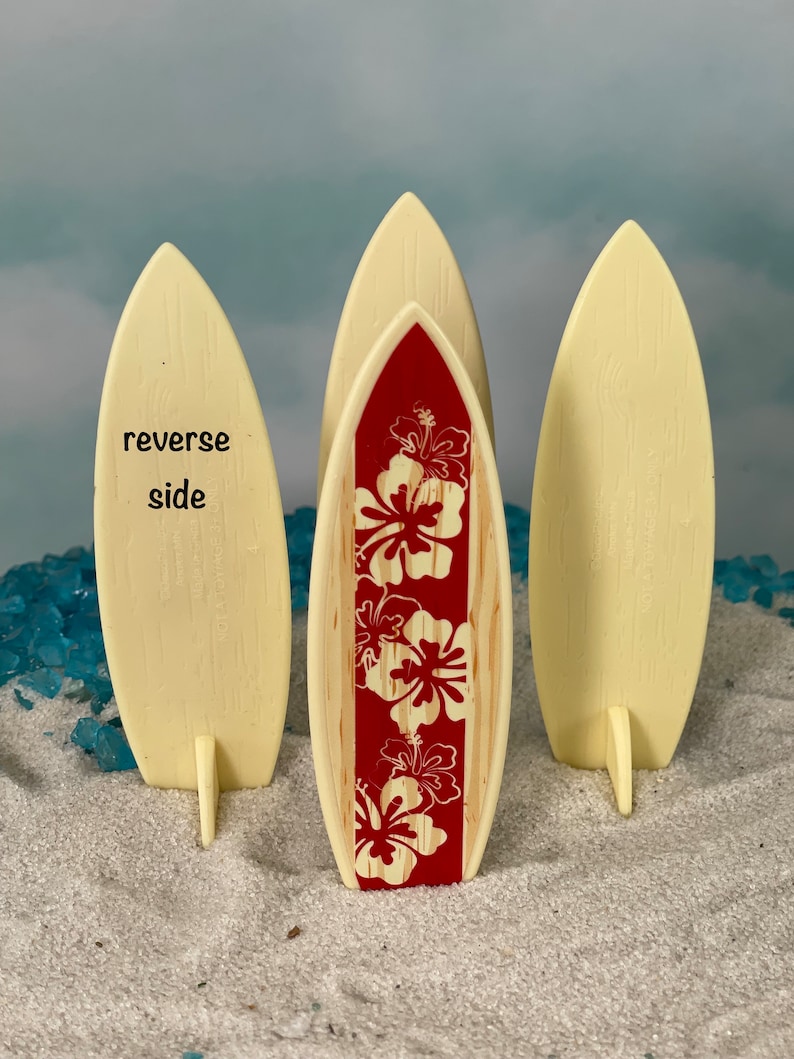 ONE Miniature Surfboard Beach Garden Miniature Dollhouse - Etsy