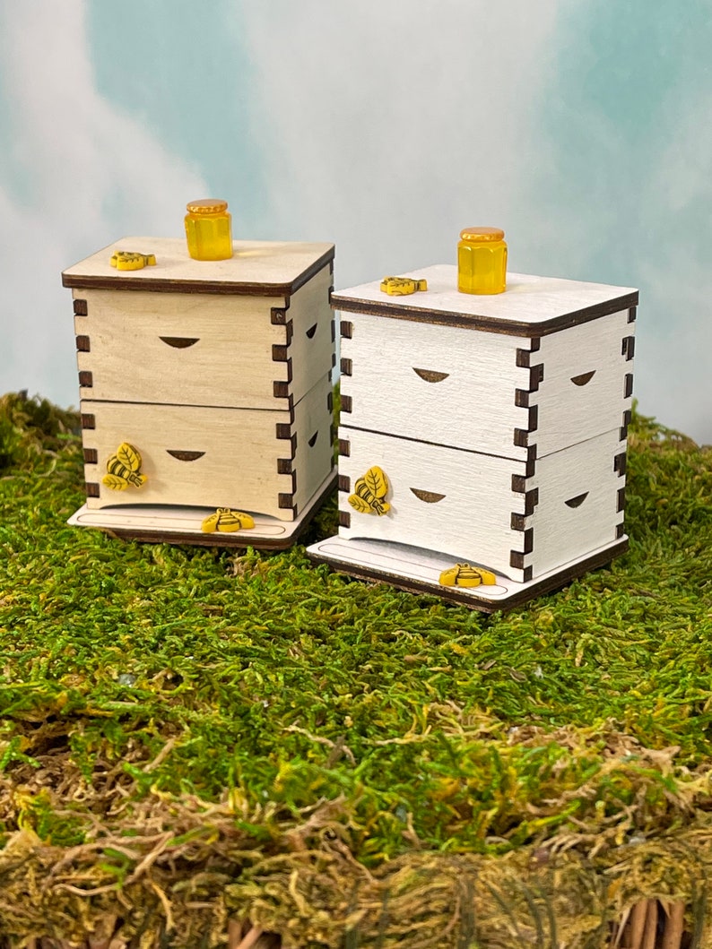 ONE Miniature Bee Hive Miniature Beehive Miniature Honey - Etsy