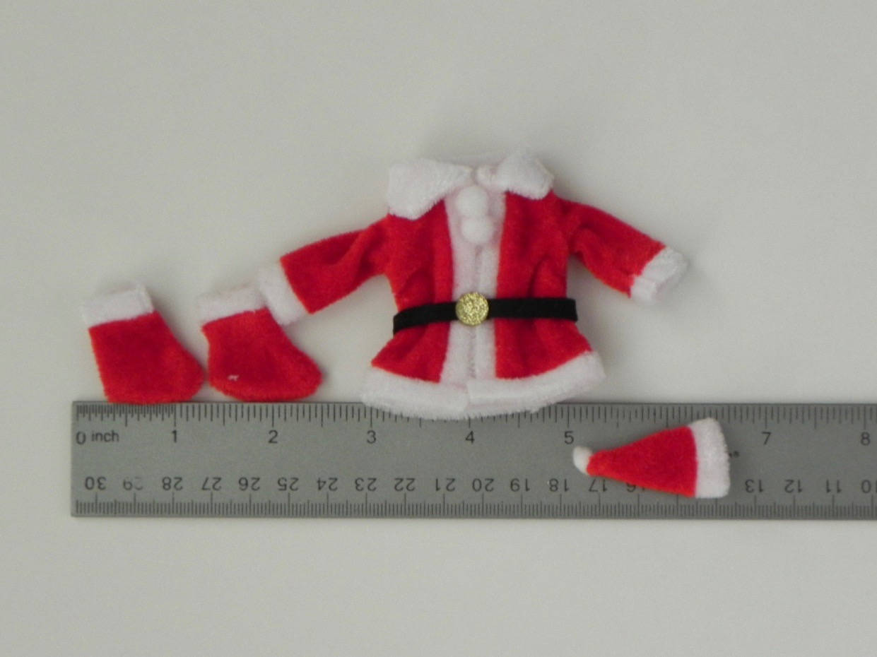 Miniature Santa Suit Christmas Fairy Garden Miniatures Fairy | Etsy