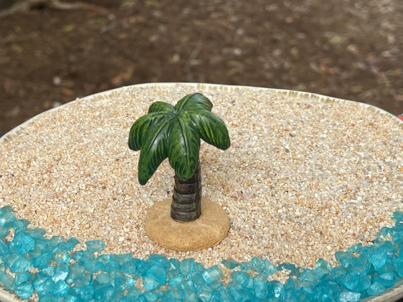 Miniature Palm Tree, Fairy Garden Accessories, Terrarium Supply, Beach ...
