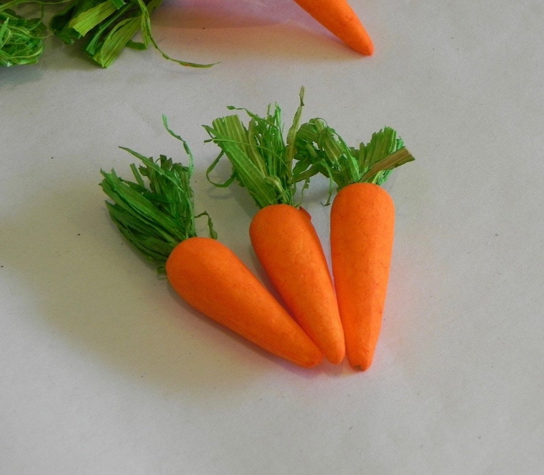 Miniature Carrots Easter Miniatures Small Foam Vegetable DIY - Etsy