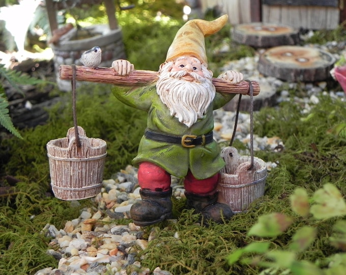 Miniature Gnome Fairy Garden Accessories Buckets Fairy Accessory Fairy ...