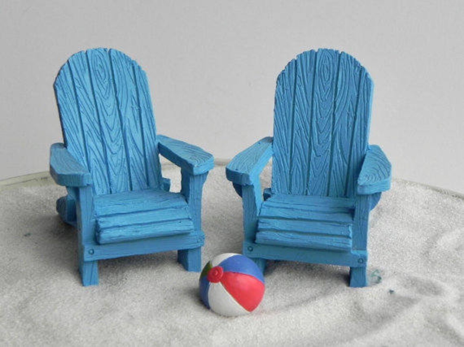 Miniature Adirondack Chair Fairy Beach Garden Supply Blue - Etsy