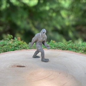 Micro Miniature Bigfoot, Tiny Sasquatch, Fairy Garden Accessory, Micro ...