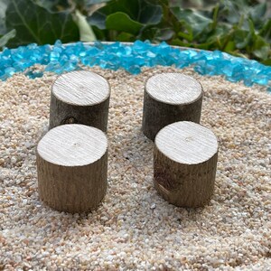 4 Mini Wood Stump, Real Wood, Miniature Wood Stumps, Diorama, Craft ...
