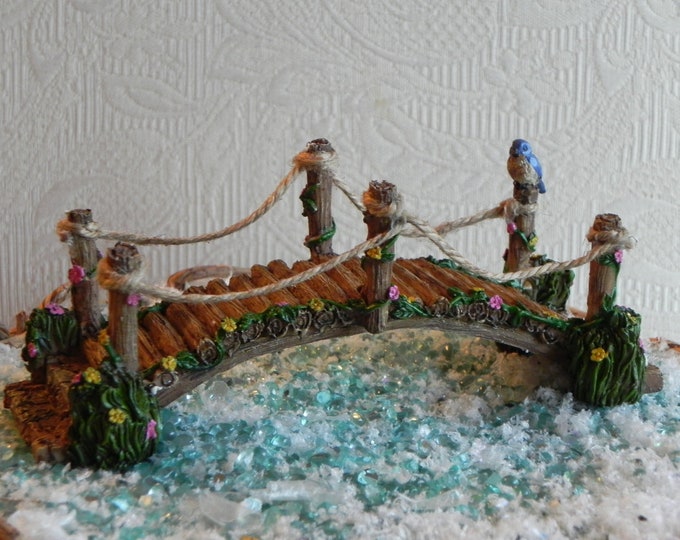 Fairy Garden Wooden Bridge - Gnome Miniature Collectible - Etsy