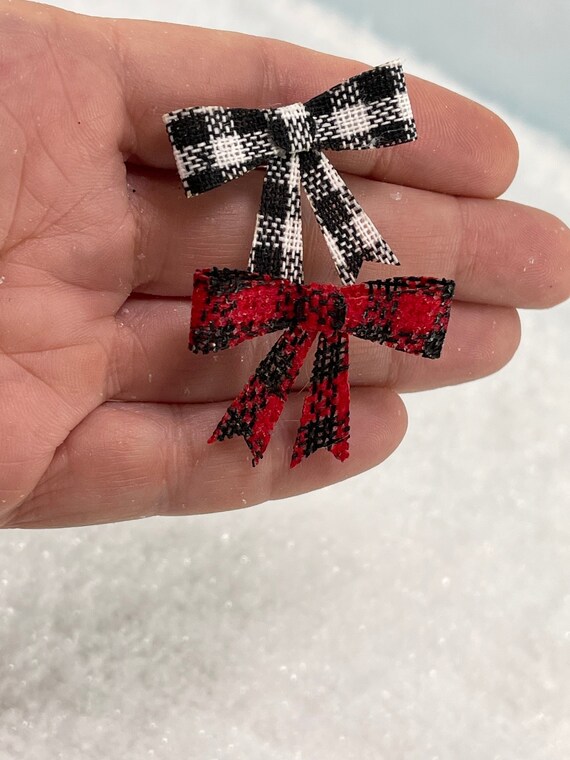 Miniature Bow Buffalo Check Bow for Miniature Fence or | Etsy