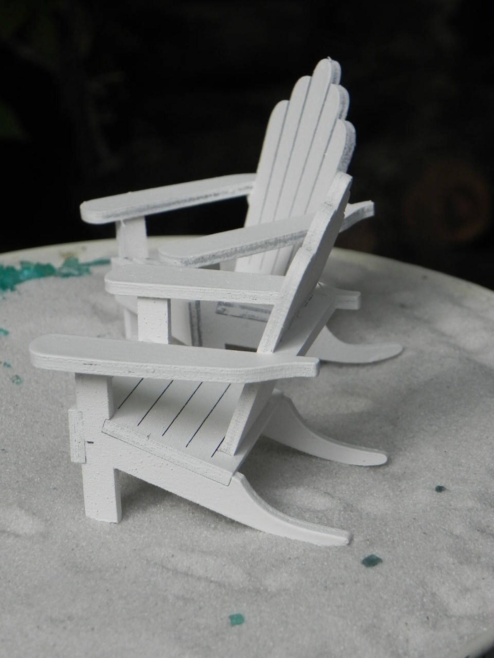 Personalized Miniature Adirondack Chair 2 Chairs Fit on - Etsy