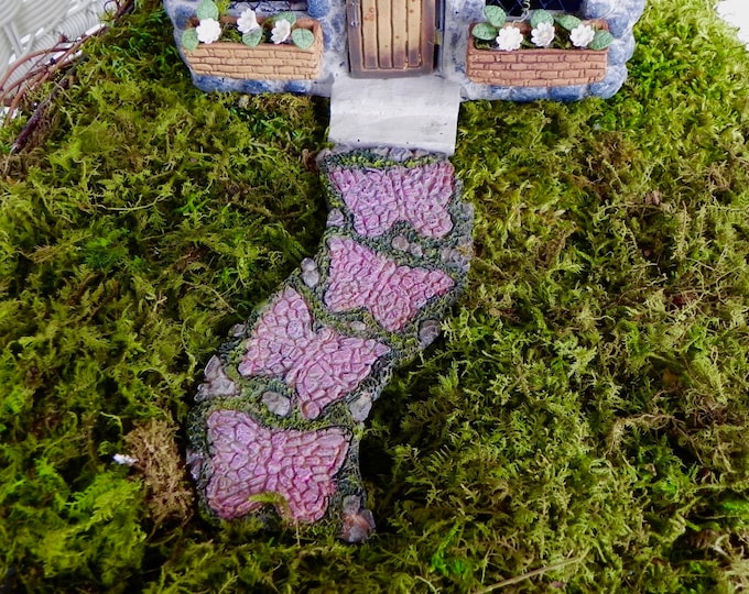 Fairy Garden Path, Butterfly Stone Look Pathway, Fairy Walkway, Curved ...