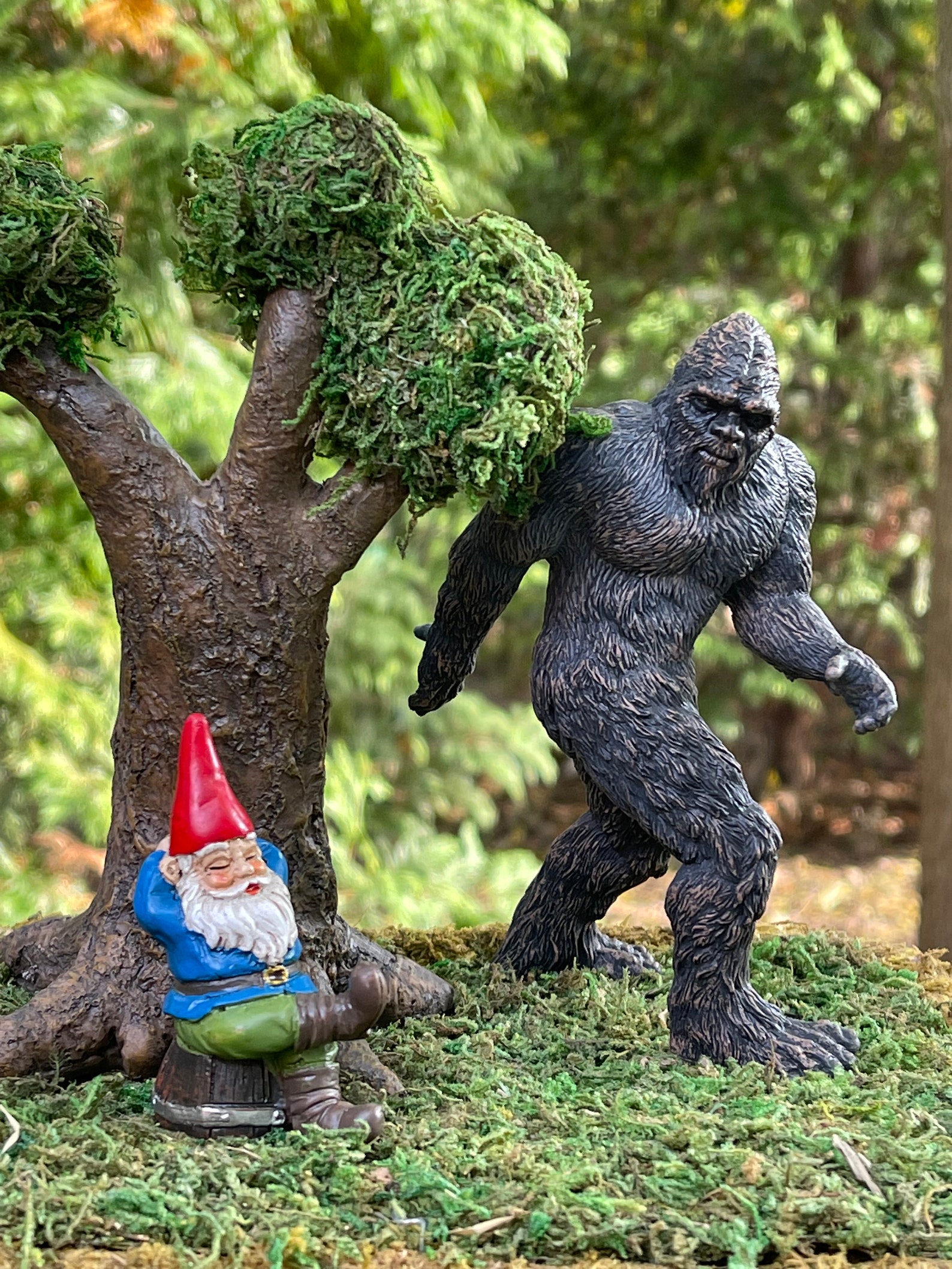 5 Tall Miniature Bigfoot Figurine Mini Garden Gnome - Etsy