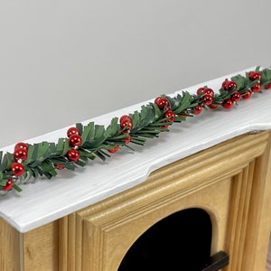 Miniature Christmas Garland Artificial Pine Wired Roping With - Etsy