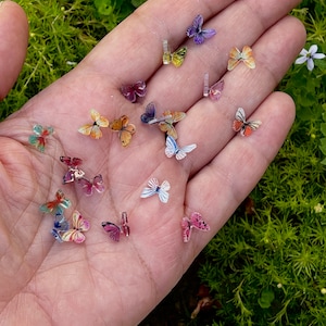 Micro Miniature Butterflies, Kawaii Butterfly Tiny 8mm Acrylic ...