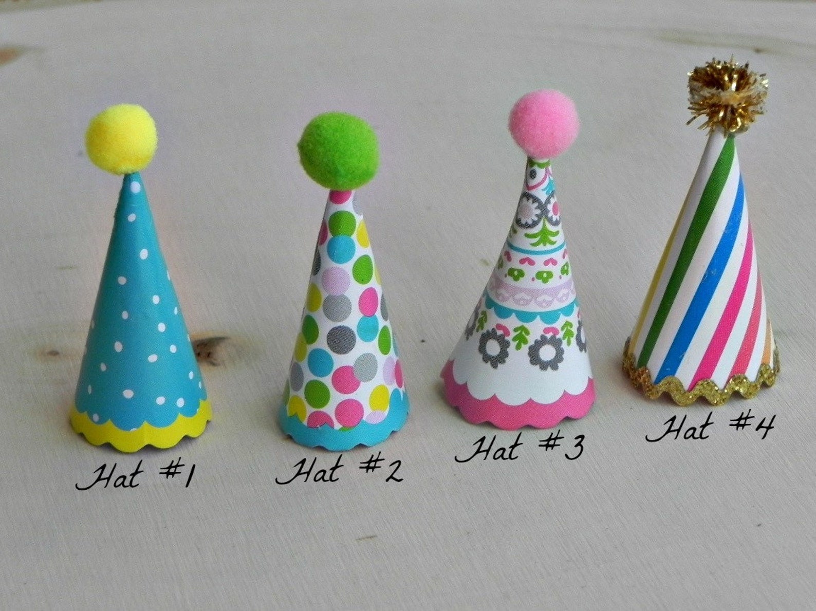 Miniature Fairy Garden Birthday Hat Mini Birthday Hats for - Etsy