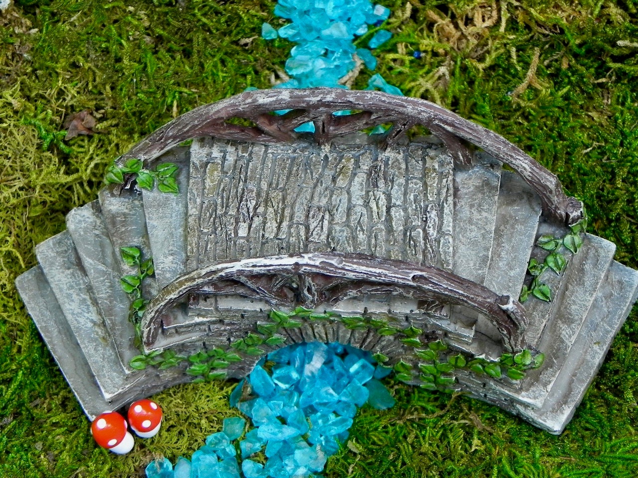 Fairy Garden Bridge Enchanted Bridge Miniature Dog | Etsy