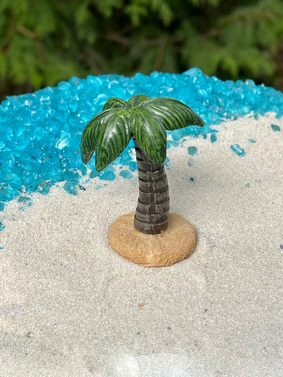 Miniature Palm Tree Fairy Garden Accessories Terrarium - Etsy