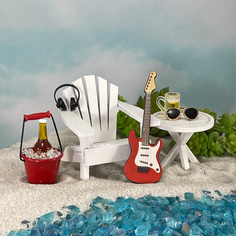 Miniature Guitar Dollhouse Minis, Fairy Garden Accessory, Music ...