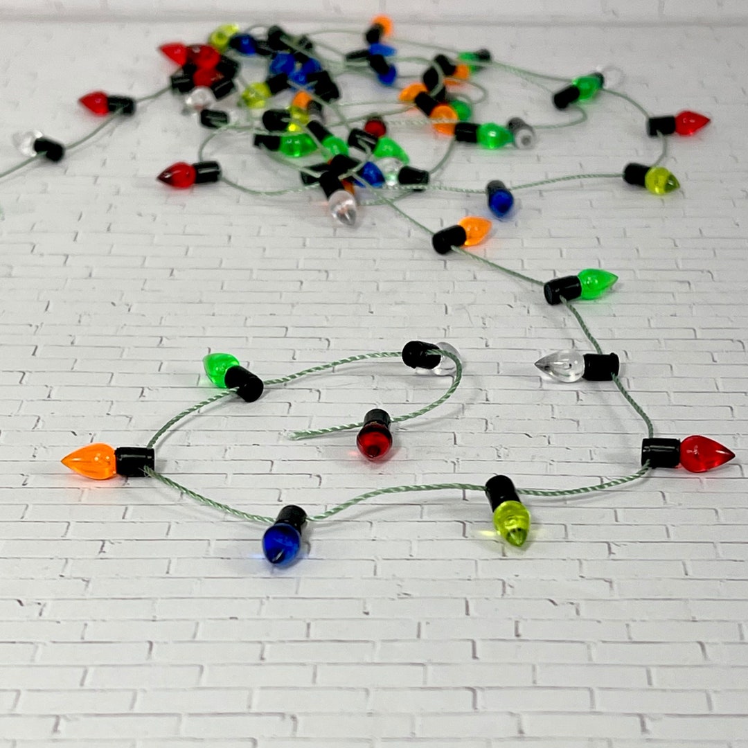 Miniature Christmas Lights Colorful Clear Bulb, Strand, Non Electric ...
