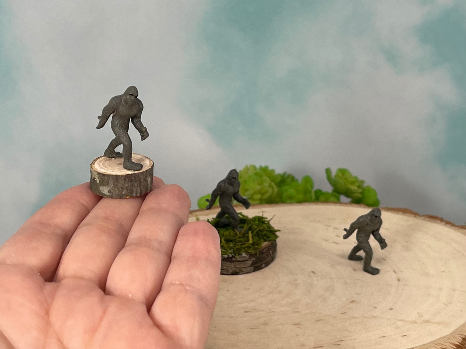 Micro Miniature Bigfoot Tiny Sasquatch Fairy Garden - Etsy