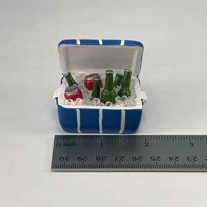 Miniature Cooler, Ice Chest, Dollhouse Miniatures 1:12 Scale, Fairy ...