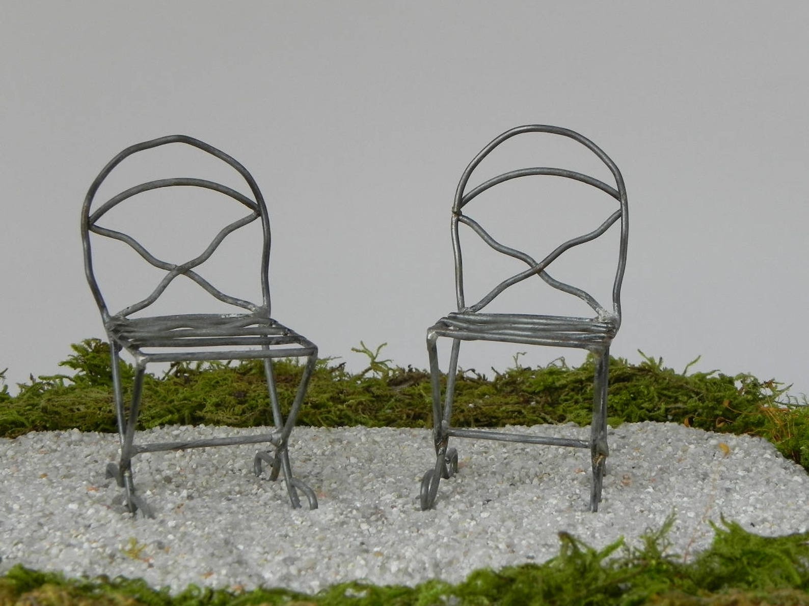 Fairy Garden Chair Miniature Wire Furniture Fairy Garden - Etsy