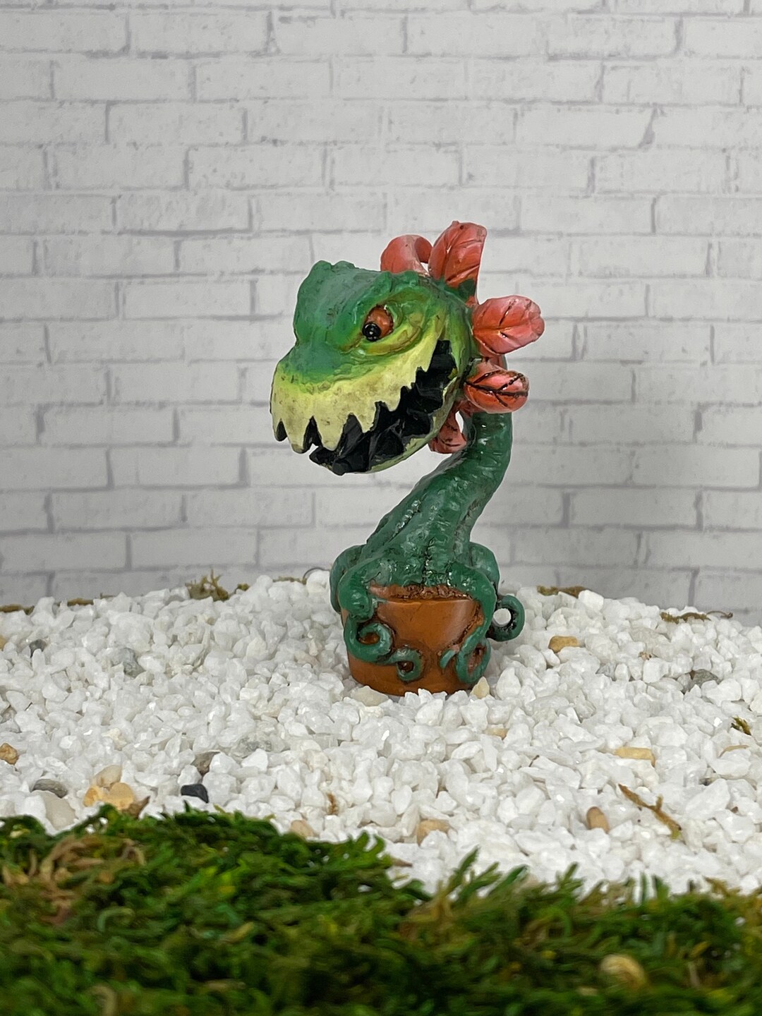 Miniature Chomper Plant Monster, Miniature Flower Pot, Dragon, Fairy ...