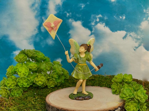 Fairy Flying Kite Miniature Kite Figurine Fairy Garden - Etsy