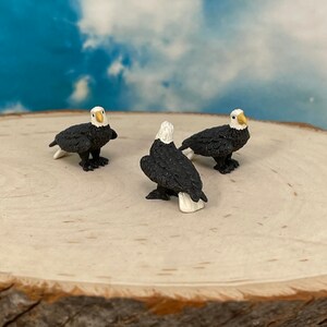 Miniature Bald Eagle, Tiny Bald Eagle Figurine, 4th of July Little ...