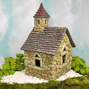 Miniature Wedding Chapel, Fairy Garden Accessory, Wedding Decor ...