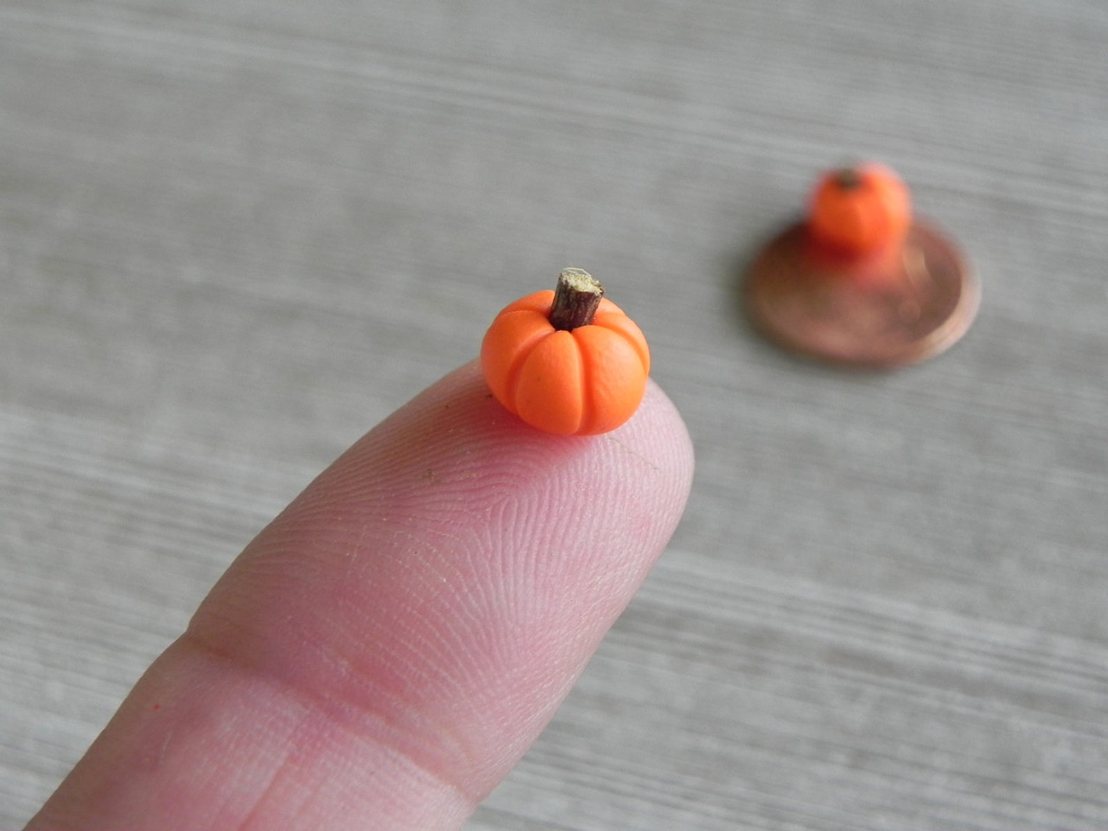 Miniature Pumpkin Micro Mini Pumpkins, Tiny Polymer Clay Pumpkins ...