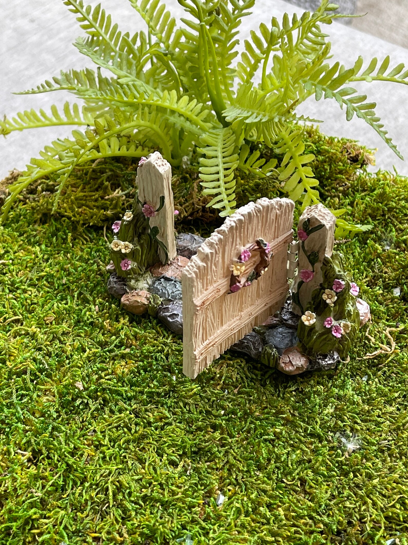 Miniature Fairy Garden Gate Opens and Closes Miniature Fairy | Etsy