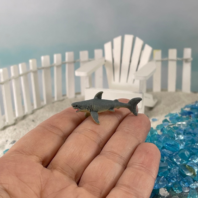 Miniature Great White Shark Tiny Animals Beach Garden - Etsy
